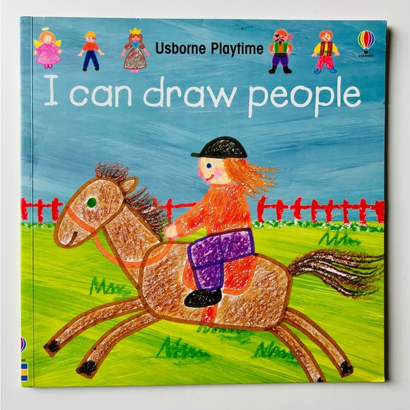 Other | Usborne I Can Draw People Book Step By Step Illustrations And ...